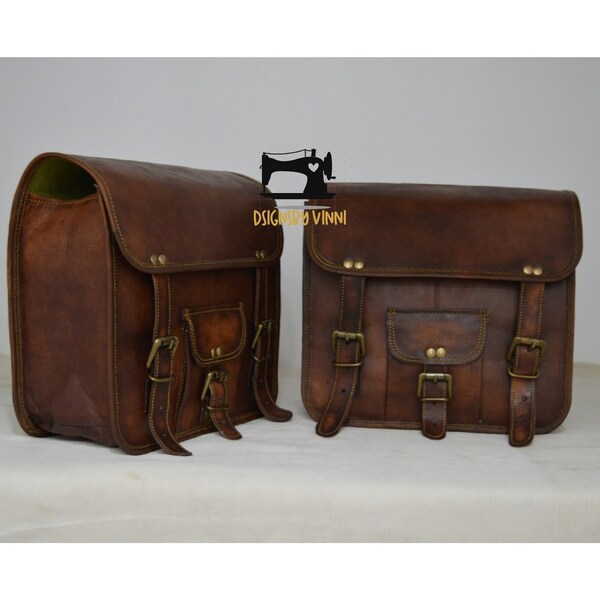 Motorcycle Leather Panniers - Etsy