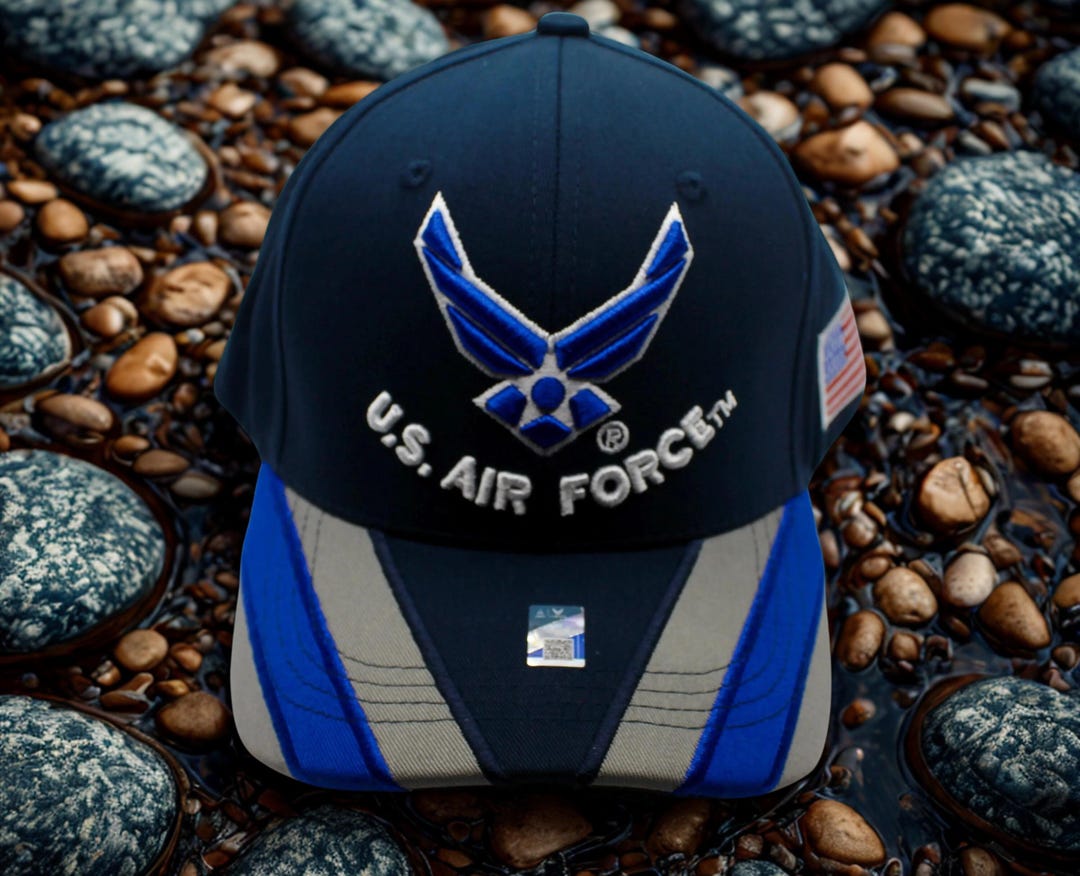 USAF Baseball Cap, Navy Blue U.S. Air Force Embroidered Hat for ...