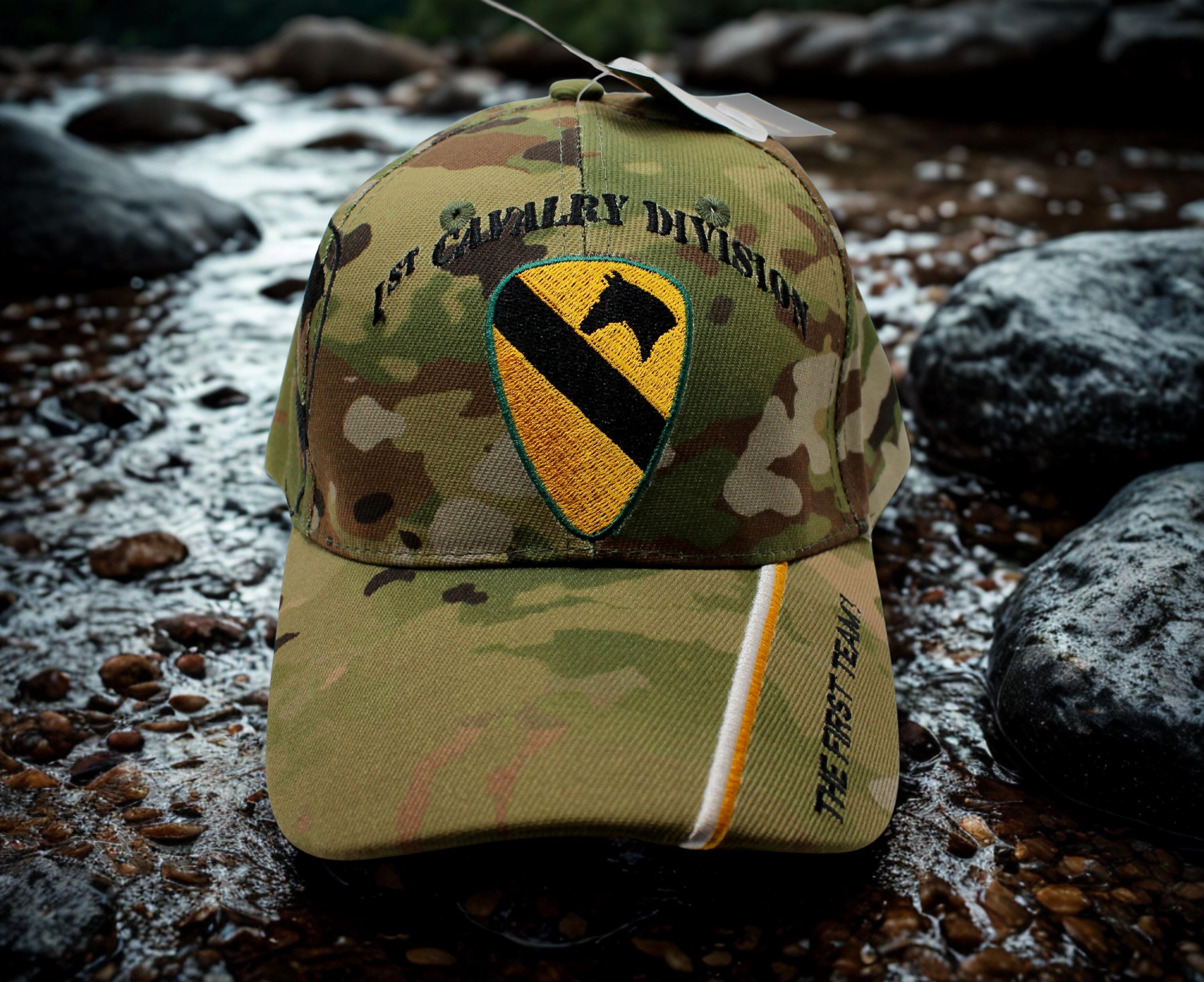 U.S. Army 1st Cavalry Hat. Army Cap With Shield Patch. Adjustable “the ...