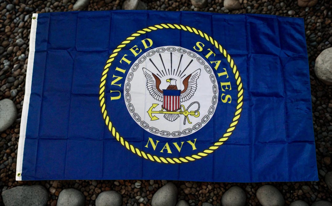 3x5 US Navy Flag, Military Banner With Navy Seal, Outdoor Indoor ...
