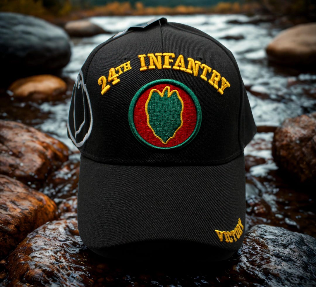 24th Infantry Division Army Hat. Officially Licensed Army Black Hat ...