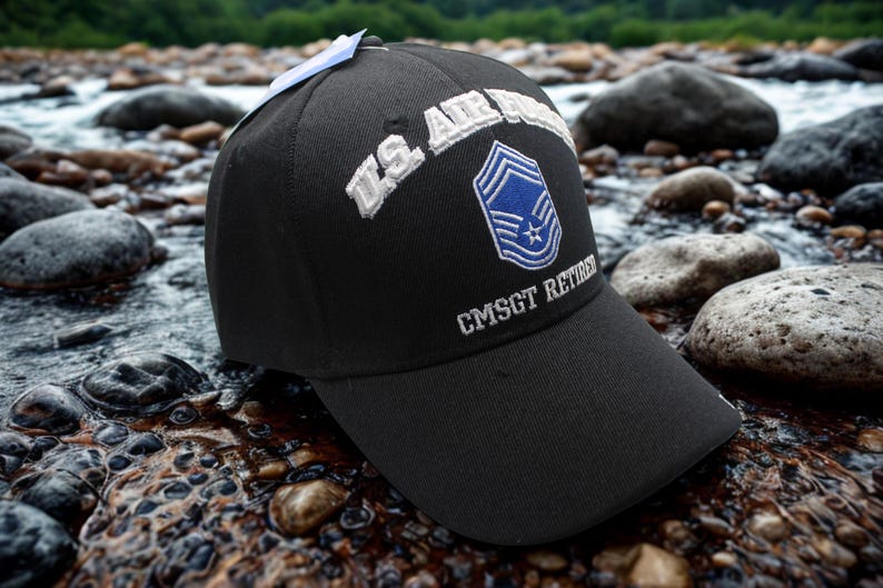 US Air Force Retired Hat, CMSGT Chief Master Sergeant Cap With ...