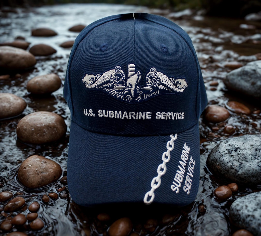 U.S. Submarine Service Navy Blue Veteran Hat, Navy Submarine Military ...