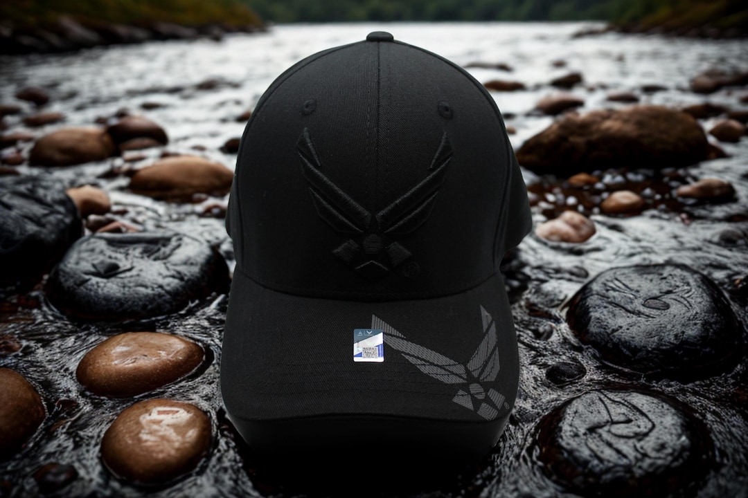 US Air Force Hat, USAF Black Baseball Cap With Embroidered Air Force ...