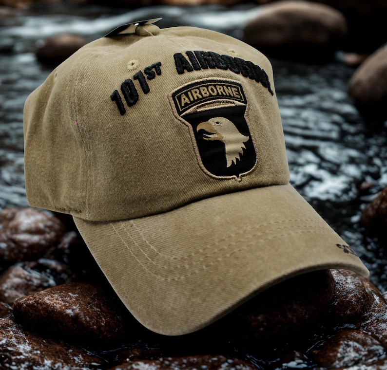 United States Army 101st Airborne Baseball Cap, Brown Military Hat ...