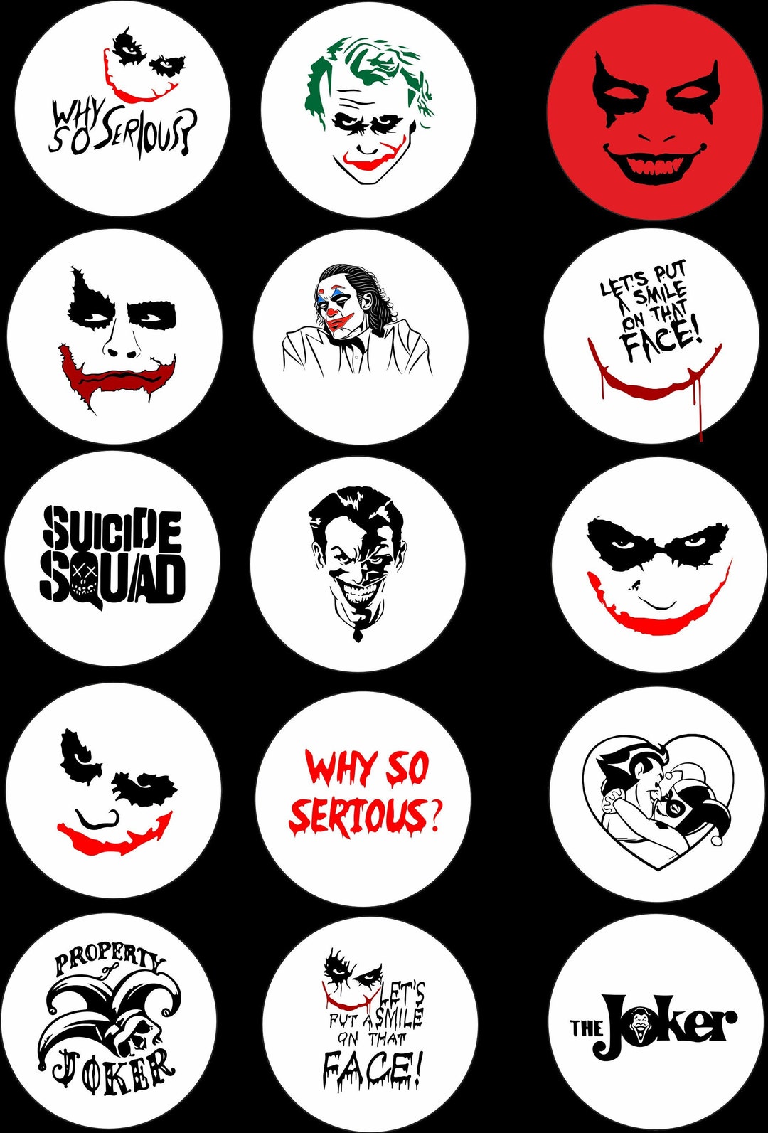 208 Anime Button Designs for Digital Download - Mix - Etsy