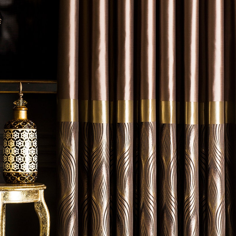 Gold Wave Curtains - Etsy