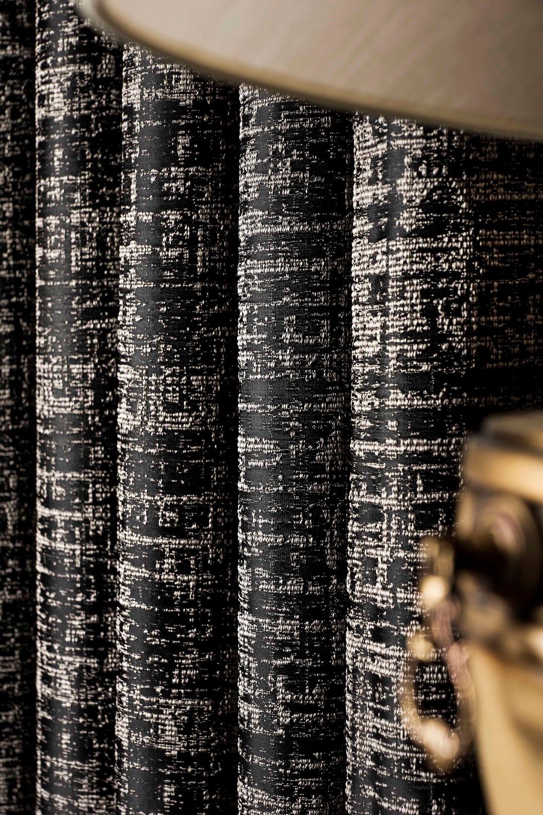 Striped Patterned Curtain Panel: Luxury Blackout Drape - Etsy