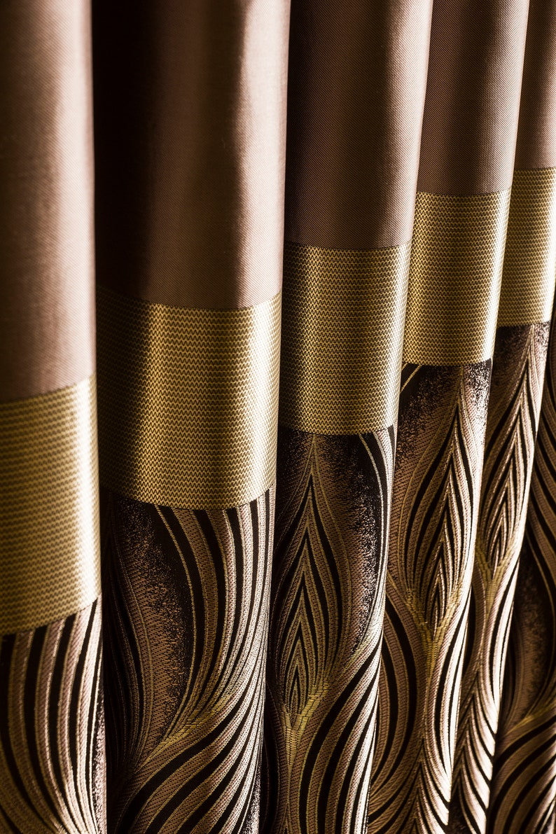 Brown And Gold Curtains
