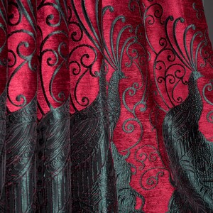 Bird Patterned Curtains,luxury Bird Print Fabric for Livingroom Bedroom ...