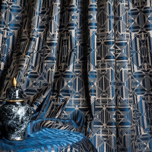 Navy Blue Curtains,curtains Panel,luxury Curtains for Bedroom ...