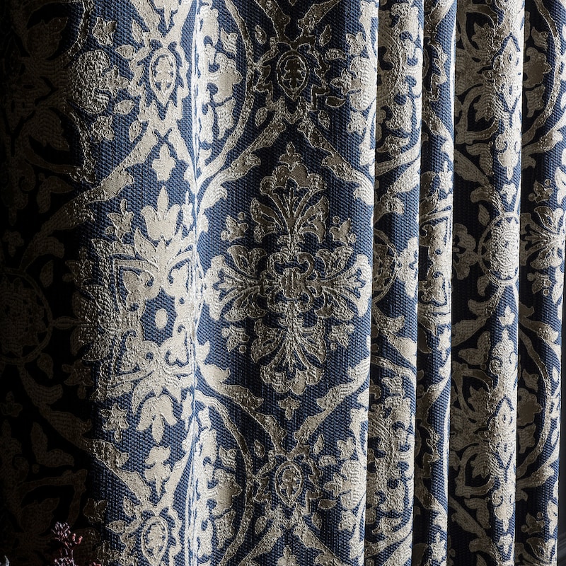 Damask Curtain - Etsy