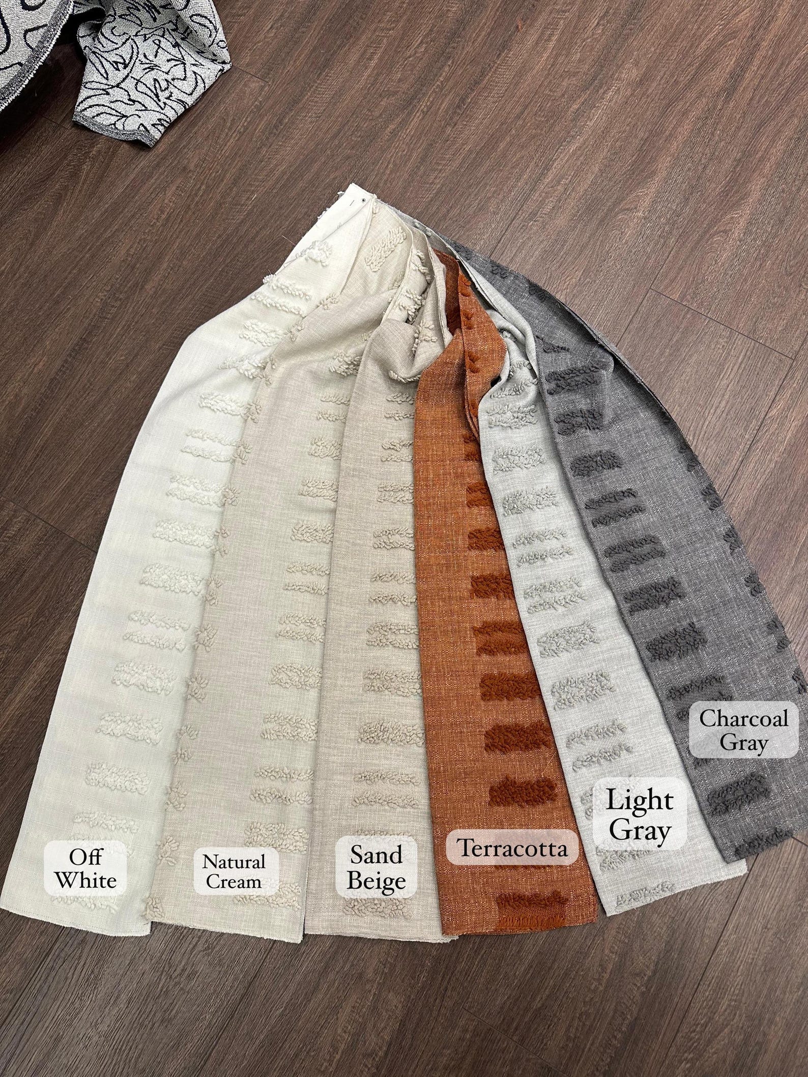 Terracotta Linen Curtain With Tassels: Boho Window Drape - Etsy