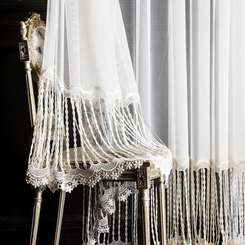 Embroidered Curtains - Etsy