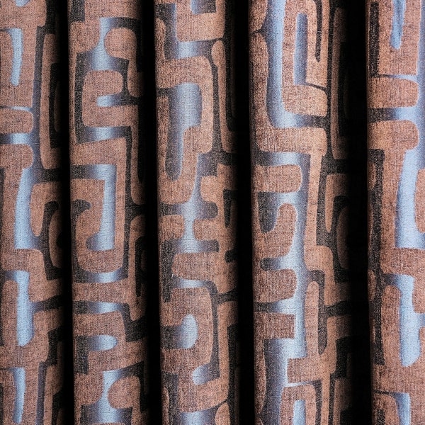 Geometric Curtains - Etsy