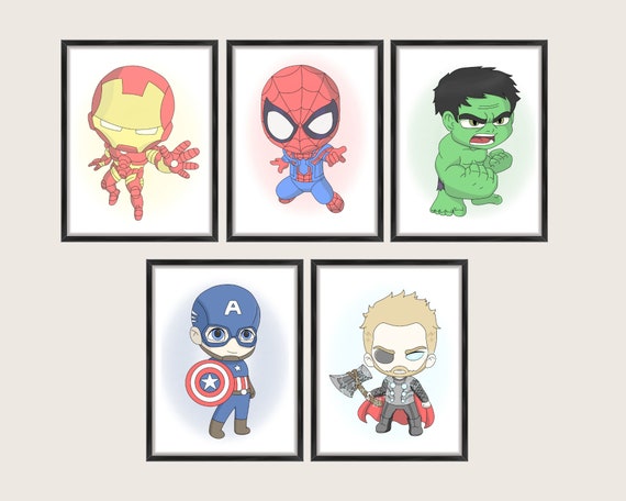 Printable Superhero Set / Digital Download - Etsy