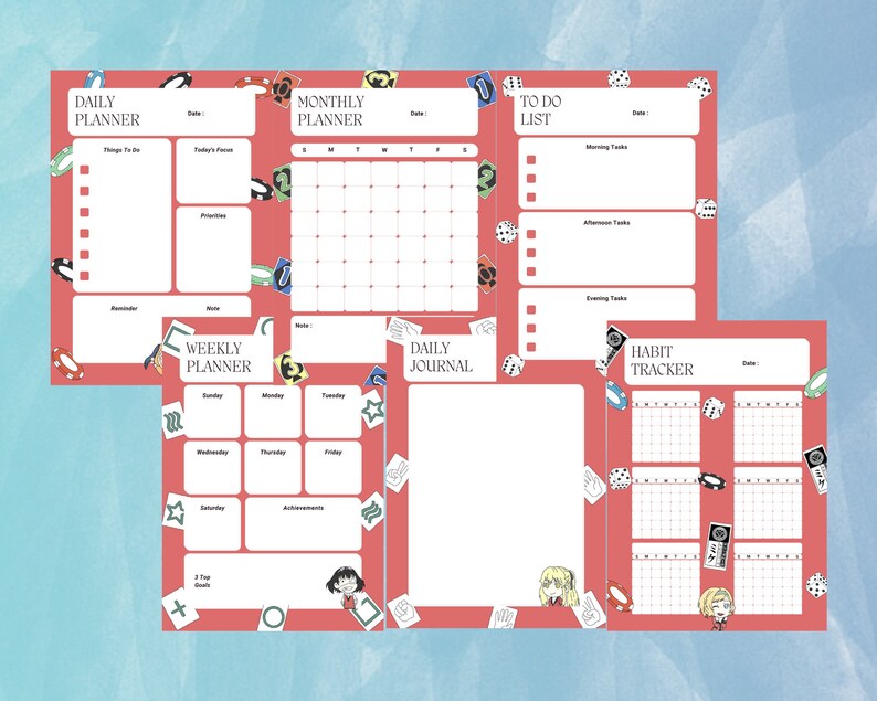 Kakegurui Planner | Printable Planner | Digital Download - Etsy