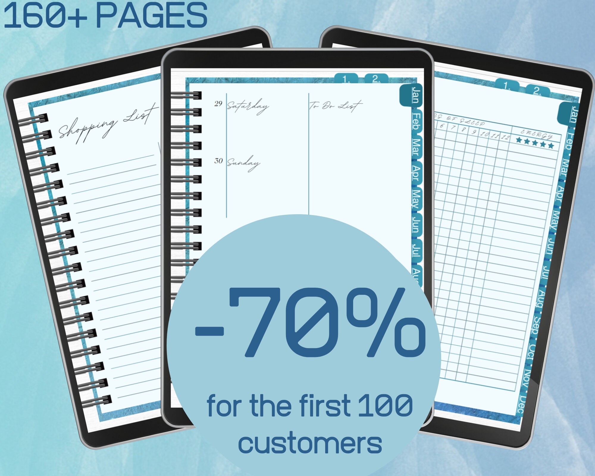 Digital Planner / Digital Download / Sleep Tracker / Habit Tracker ...