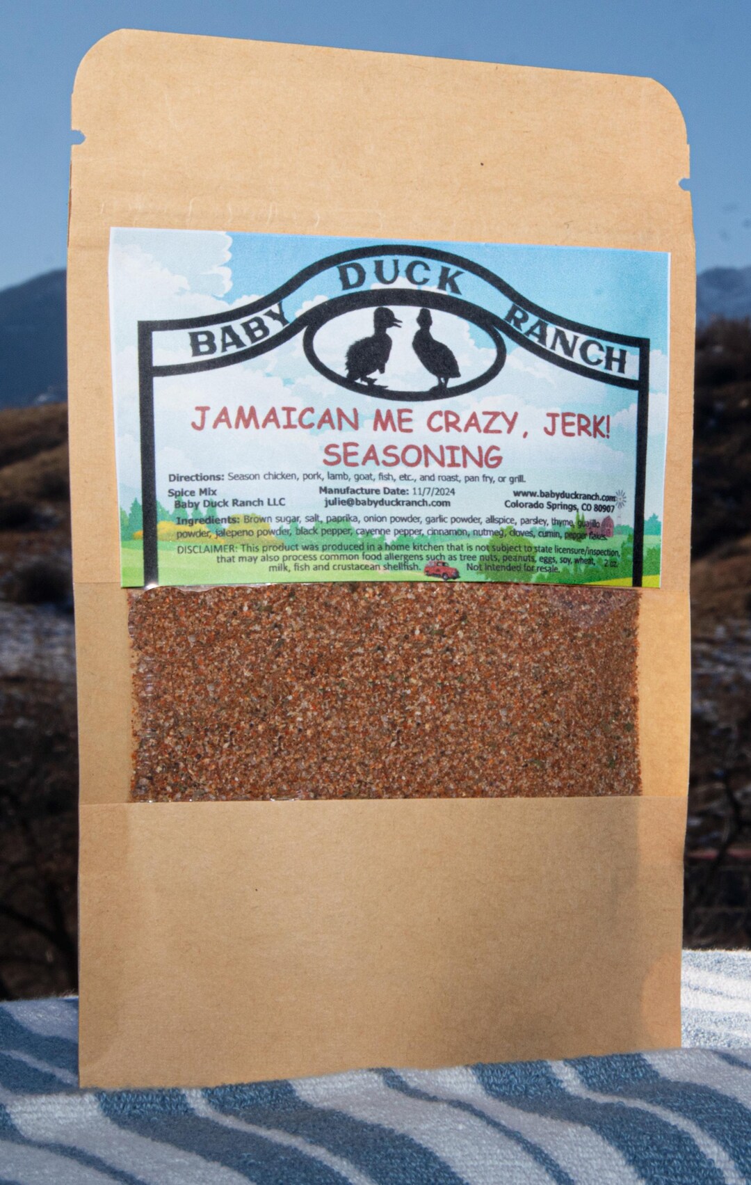 Baby Duck Ranch Jamaican Me Crazy, Jerk! Seasoning for Chicken, Pork ...