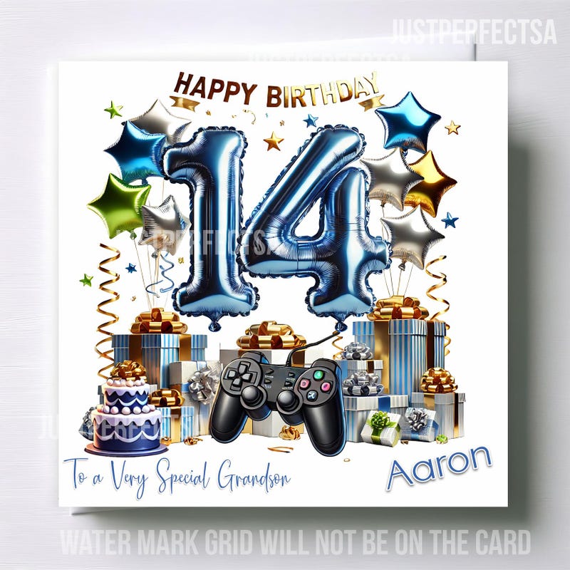 Happy 14th Birthday Son Card - Etsy UK