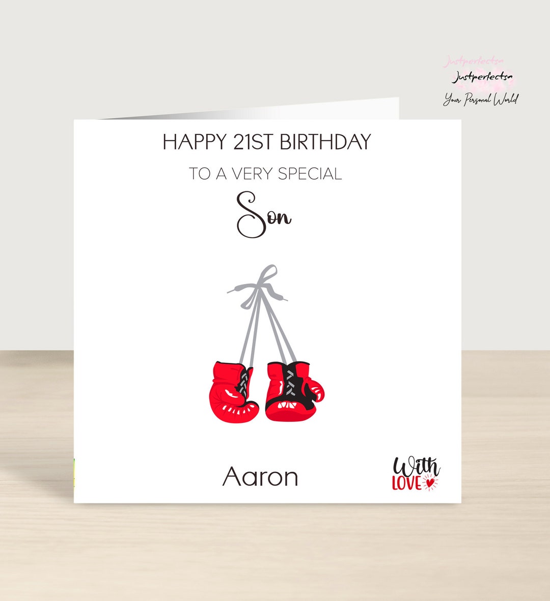 Personalised Boxing Birthday Card 16,18th 21st 30,40th Any Age Dad Son ...
