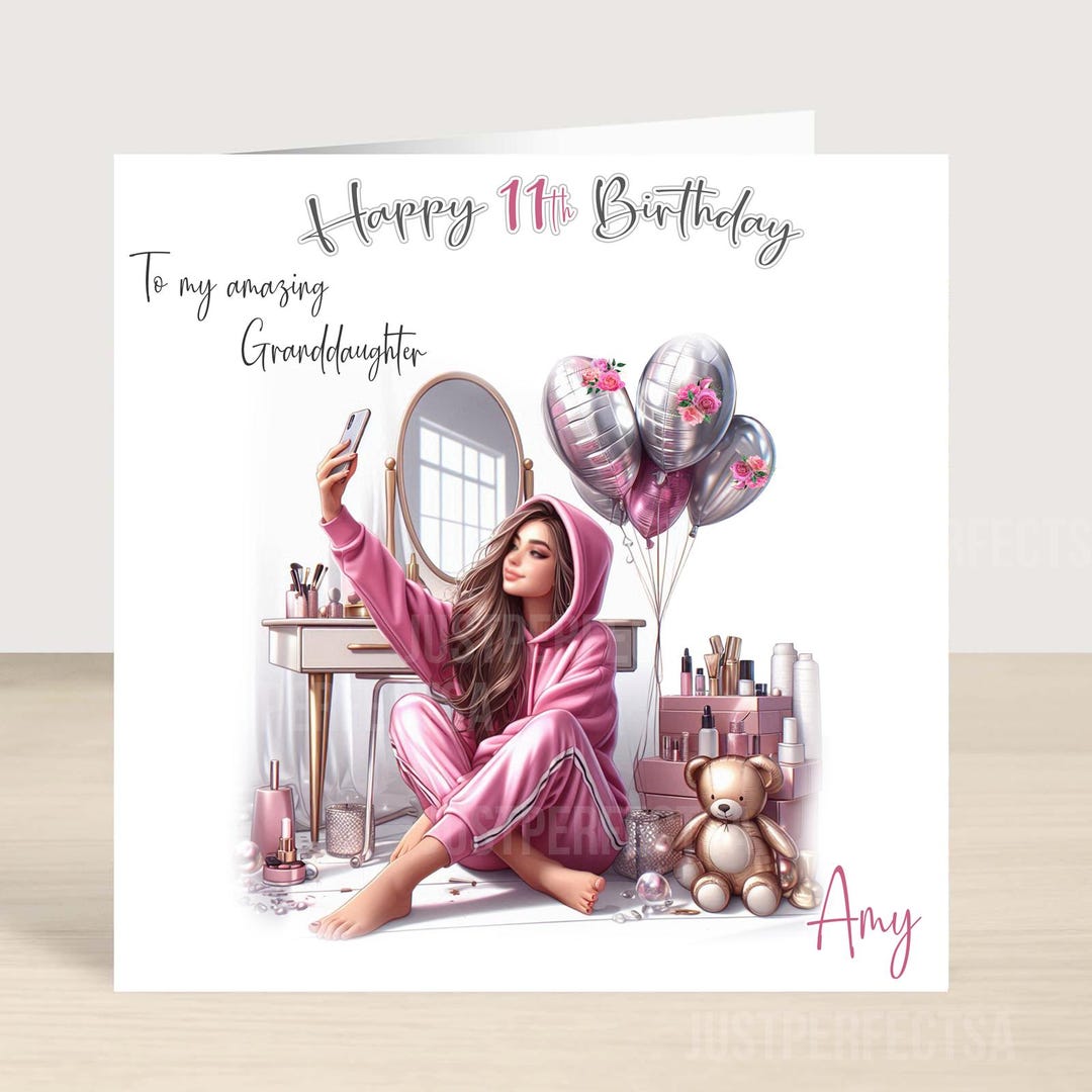 Personalised 11,12,13,14,15,16th Birthday Card Daughter Granddaughter ...