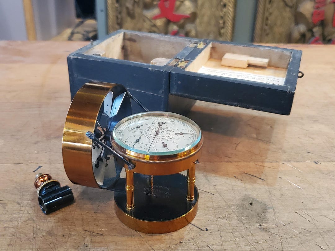 Antique Victorian English Air-flow Meter With Rotating Vane in Case - Etsy