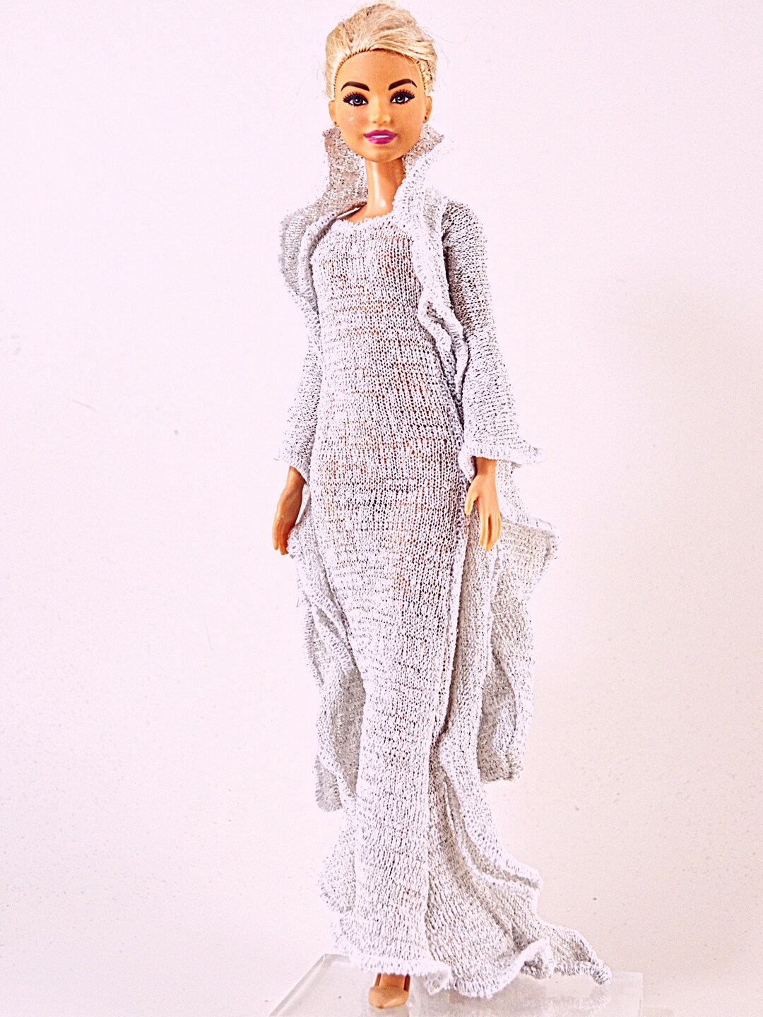 Silver Dress Doll Clothing PIPDOLLS - Etsy
