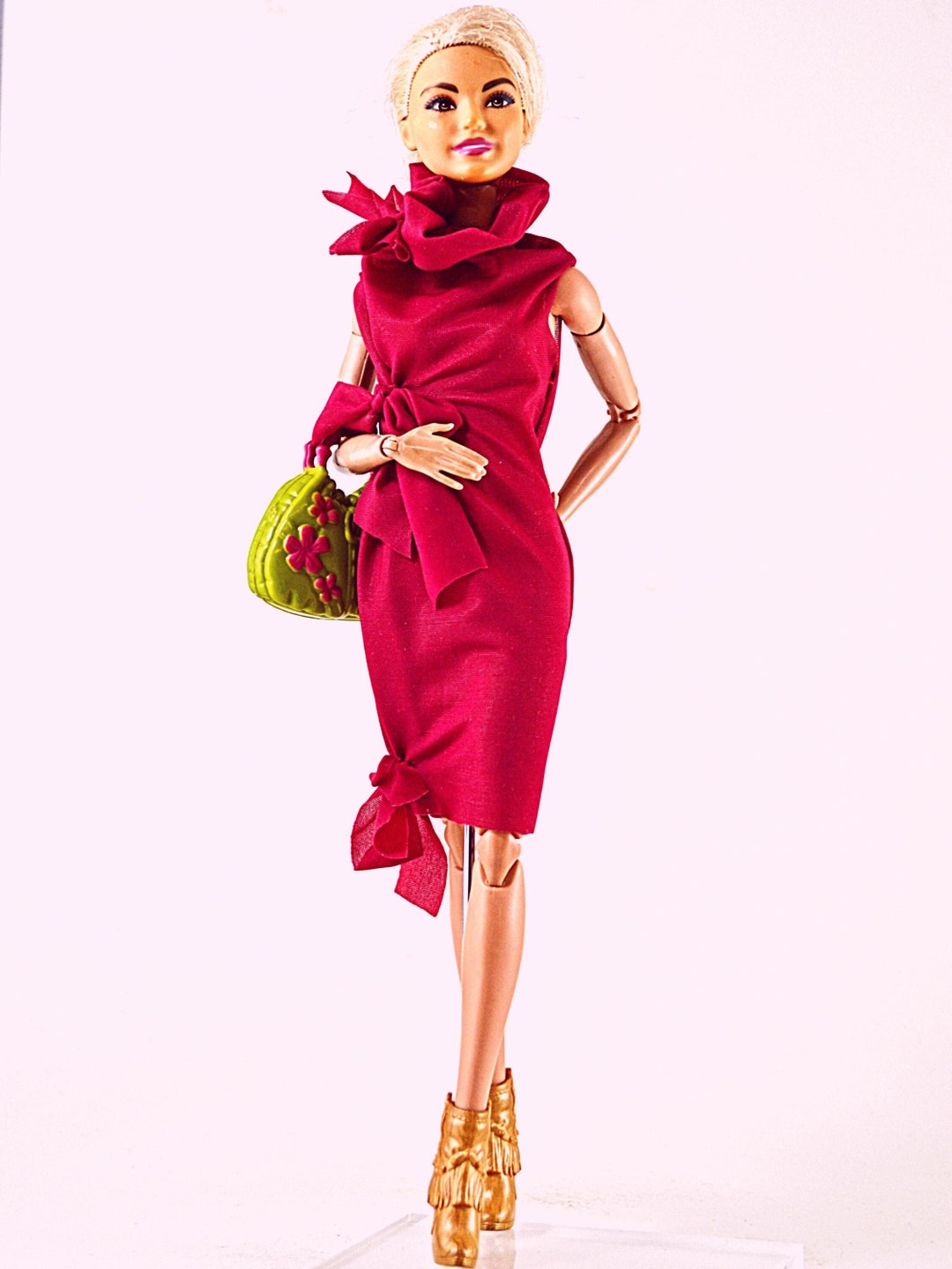 Chiffon Dress Decorated With Ties Doll Clothing PIPDOLLS - Etsy