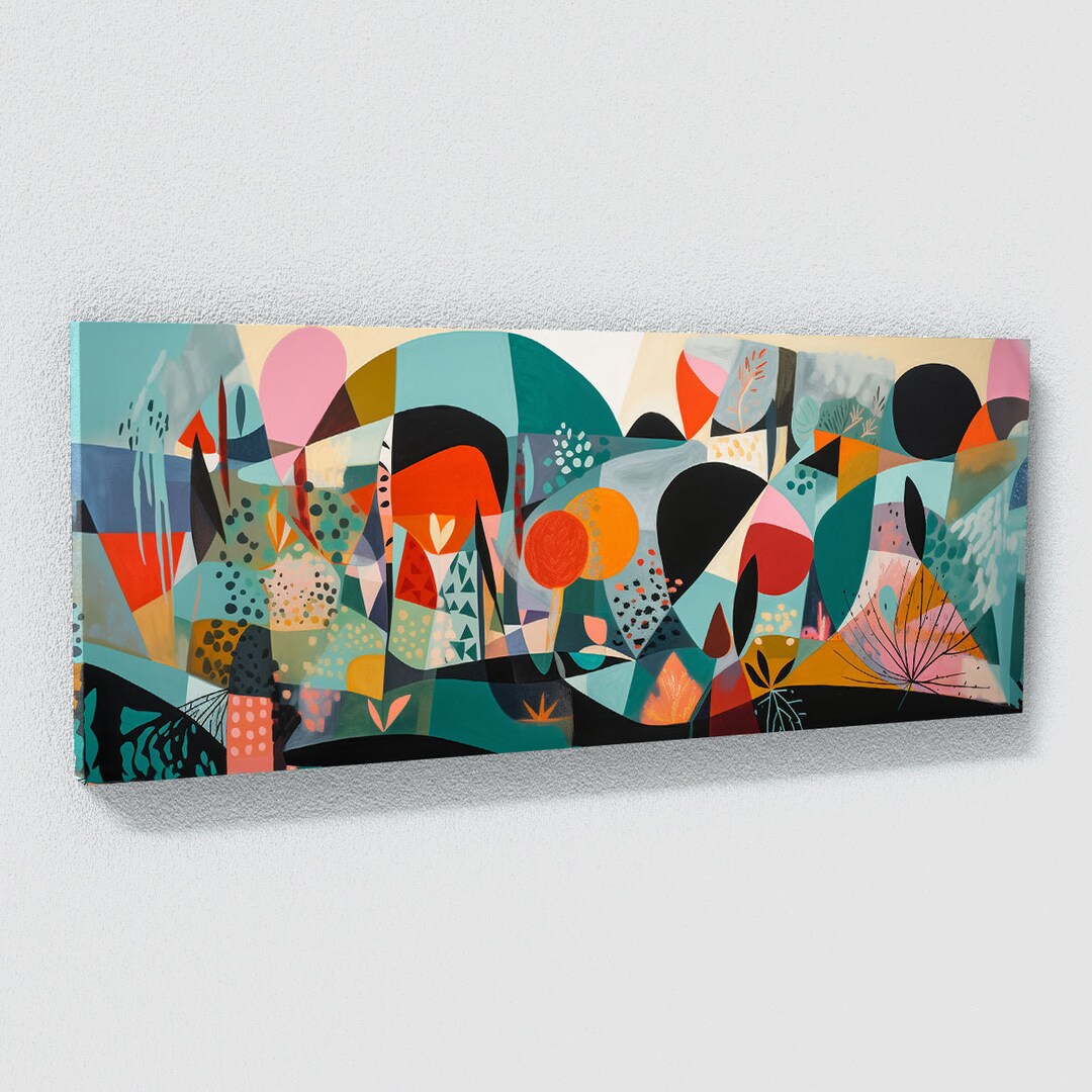 Mid Century Mid Century Abstract 1 Canvas | Wall Art Home Decoration ...