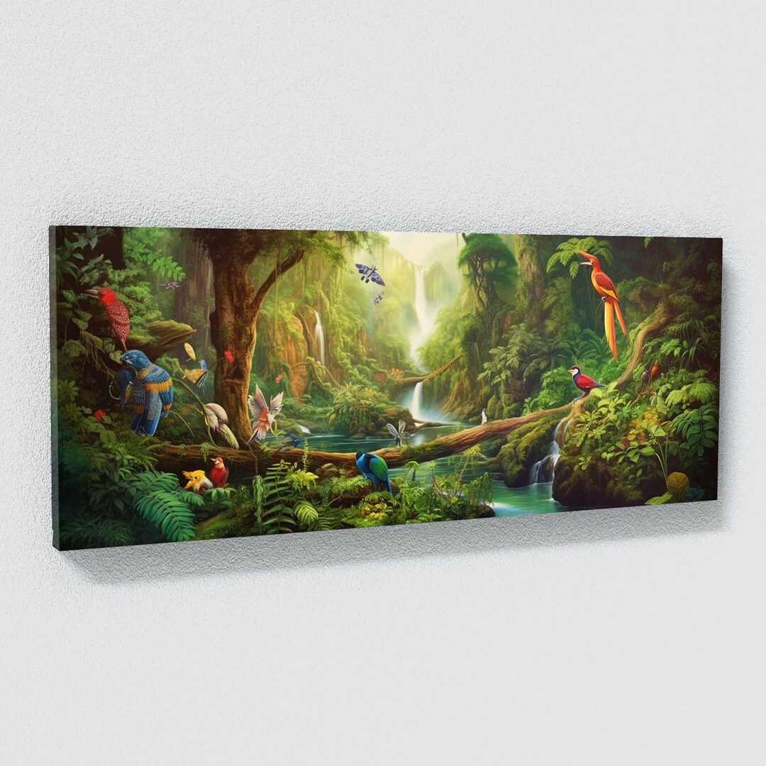 Tropical Rainforest Lush 5 Canvas | Wall Art Home Decoration Painting ...