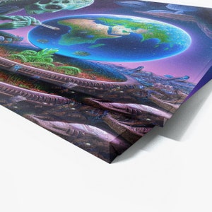 Dmt Trippy Alien Creating Humans 16 Canvas Wall Art Decor - Etsy