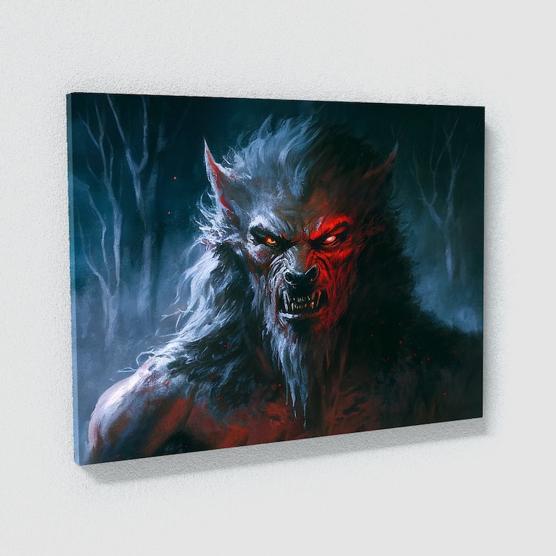 Werewolf 12 Canvas Wall Art Decor - Etsy