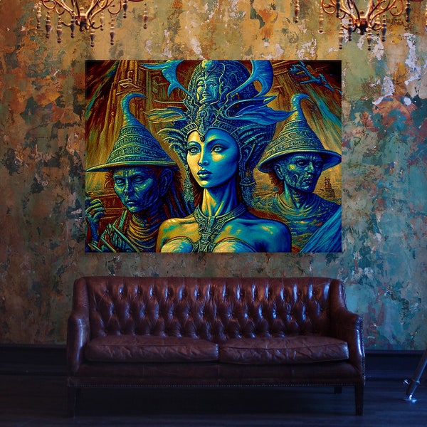 Trippy Canvas Art - Etsy