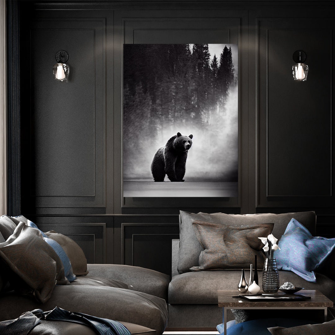 Bear 18 Canvas Wall Art Decor - Etsy