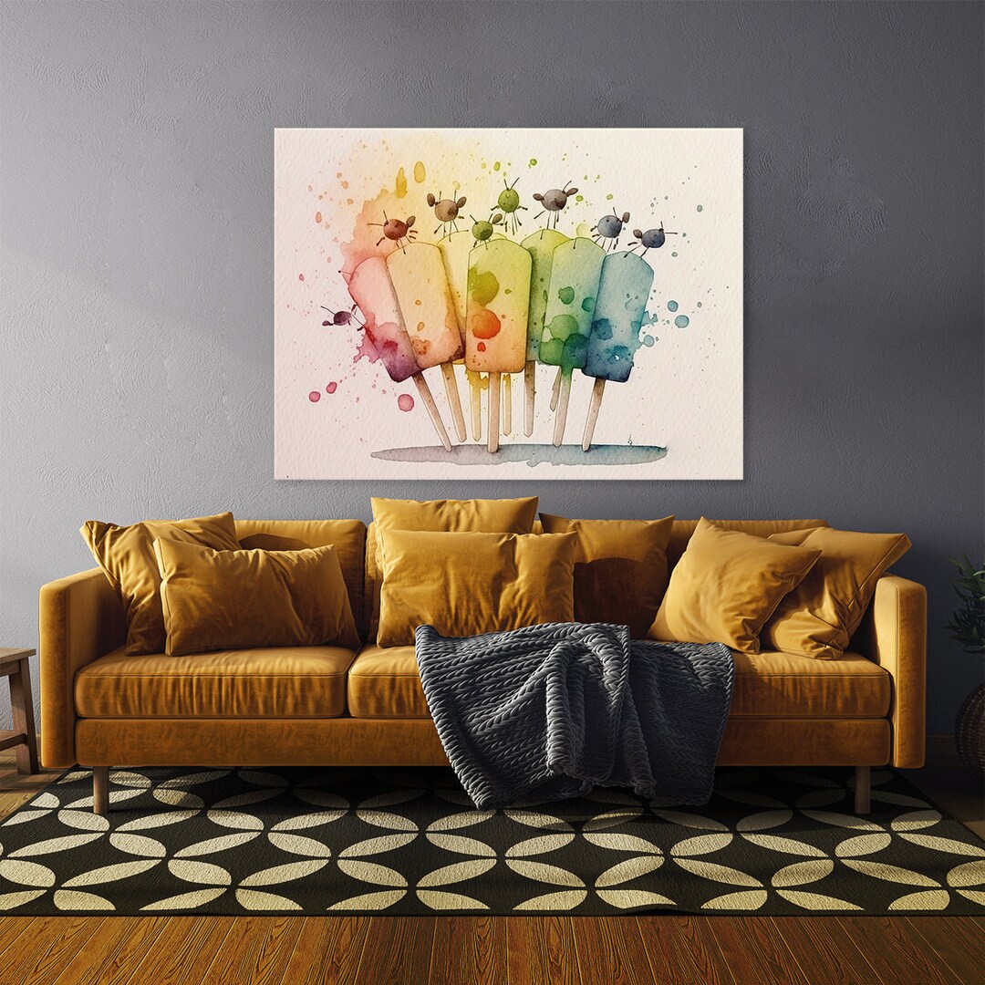 Ant Popsicle Joyful 14 Canvas Wall Art Decor - Etsy