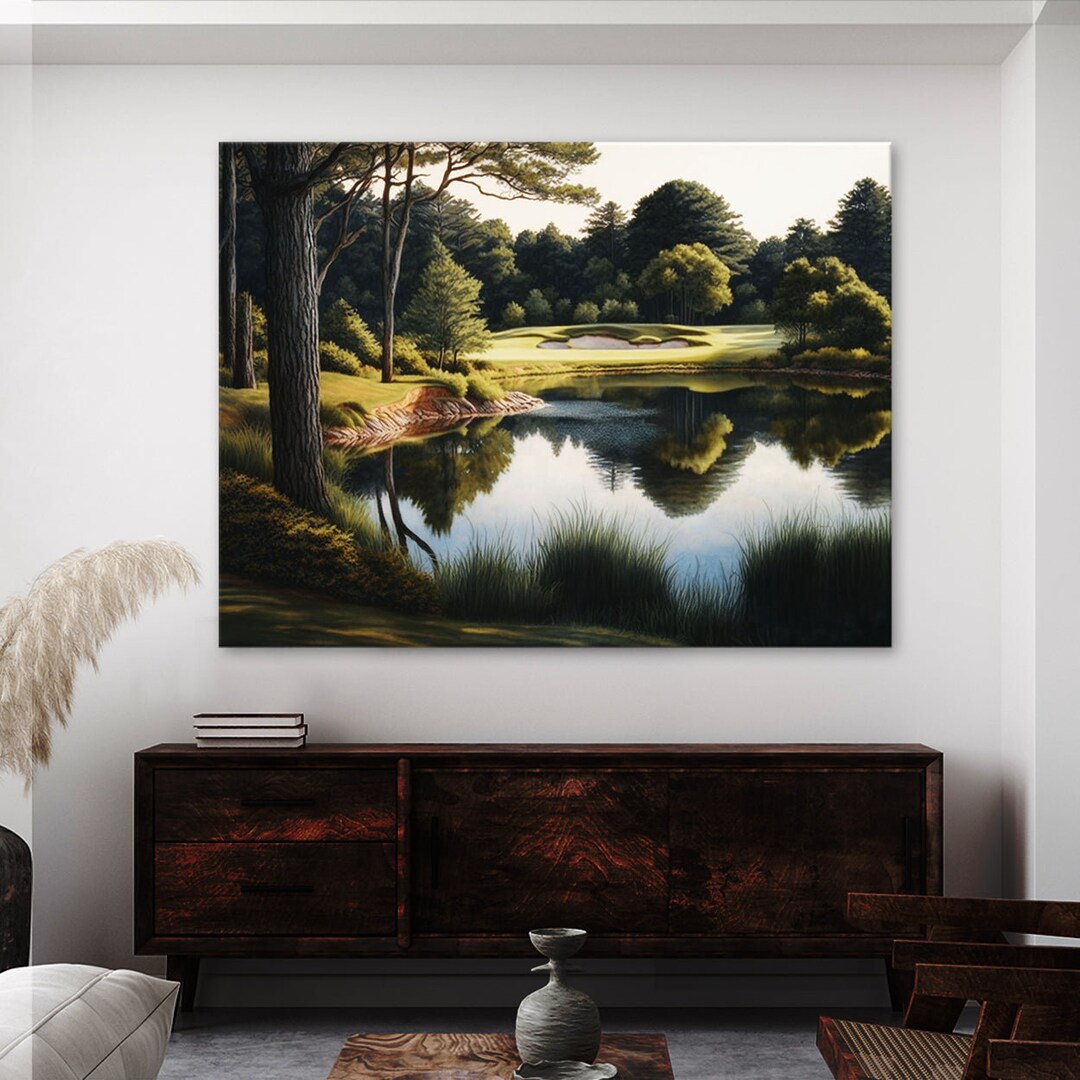 Golf Realistic Course 10 Canvas | Wall Art Home Decoration Painting ...
