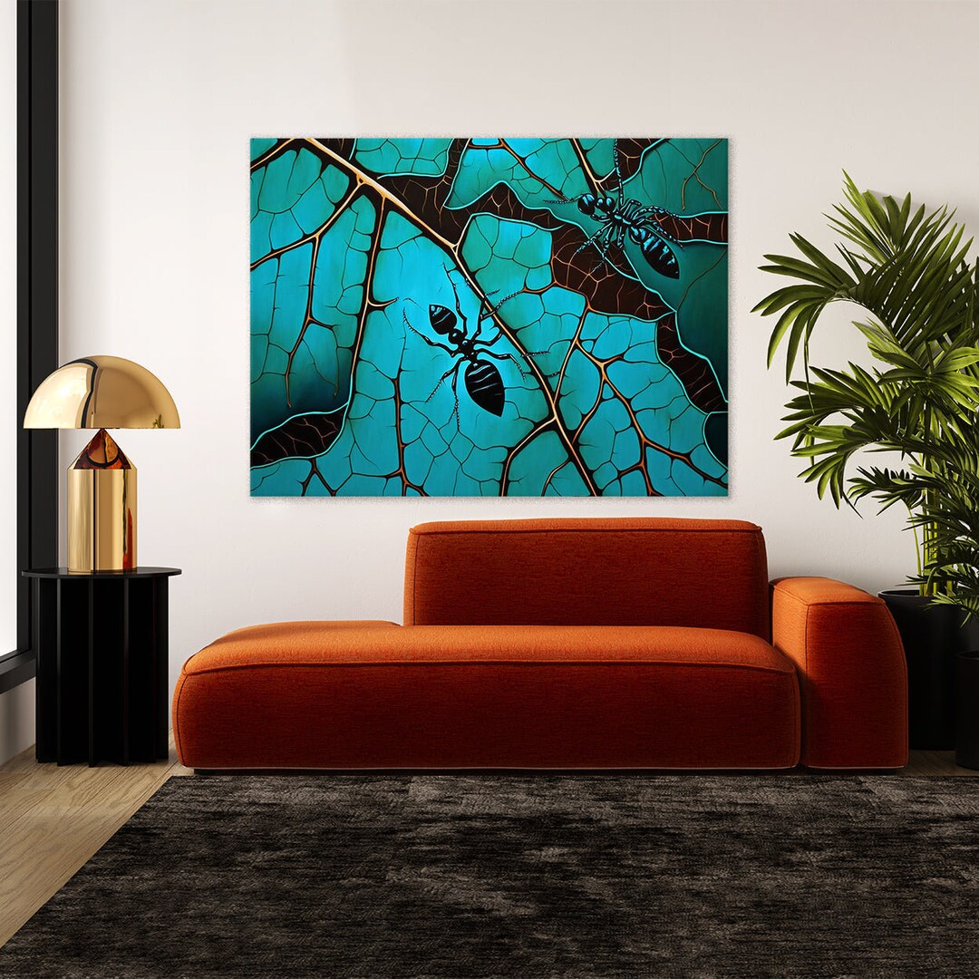 Ant Abstract Leaf 15 Canvas Wall Art Decor - Etsy
