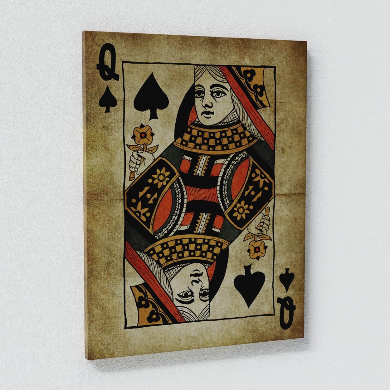 Playing Card Canvas Wall Art Set of 4 Decor - Etsy