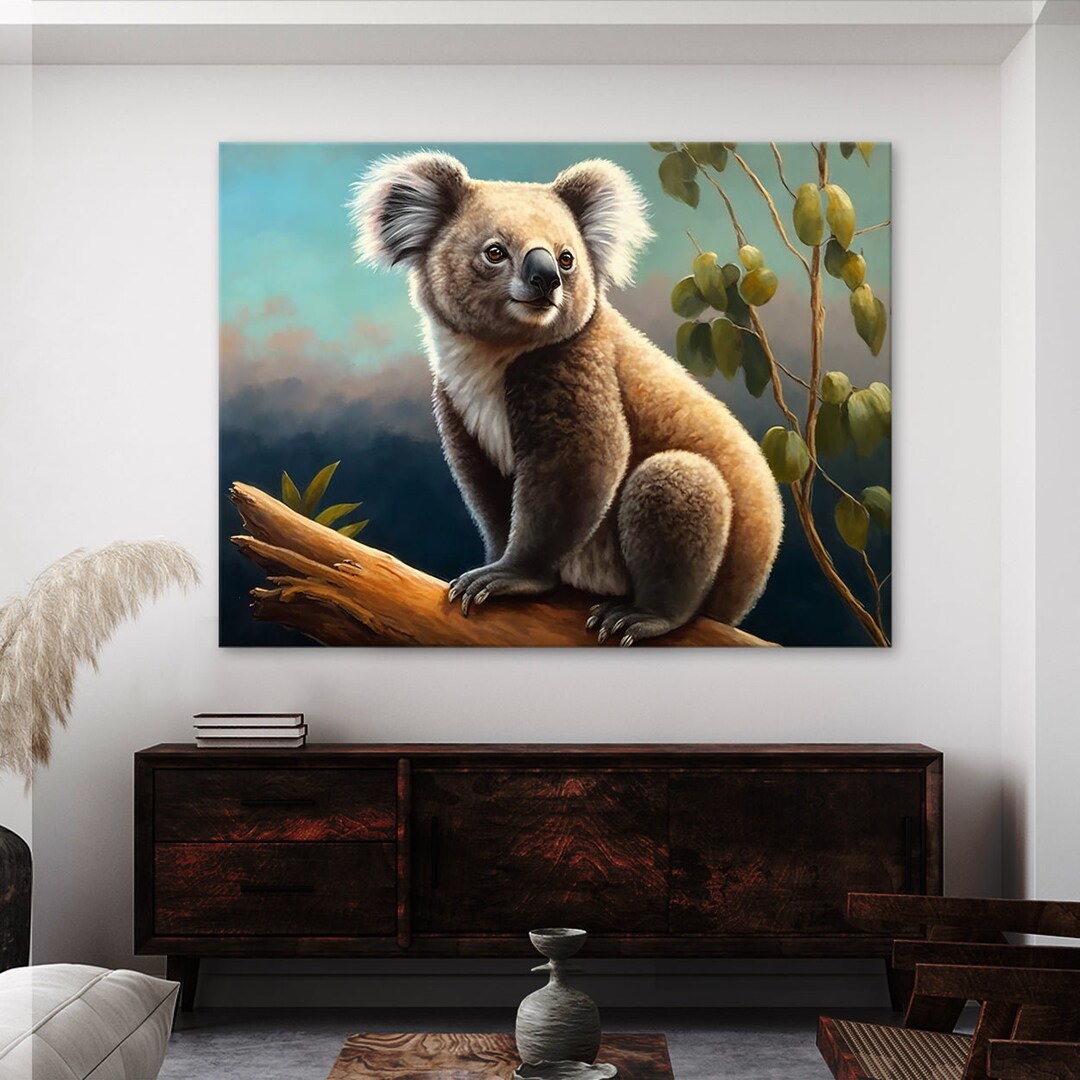 Koala Landscape 9 Canvas Wall Art Decor - Etsy