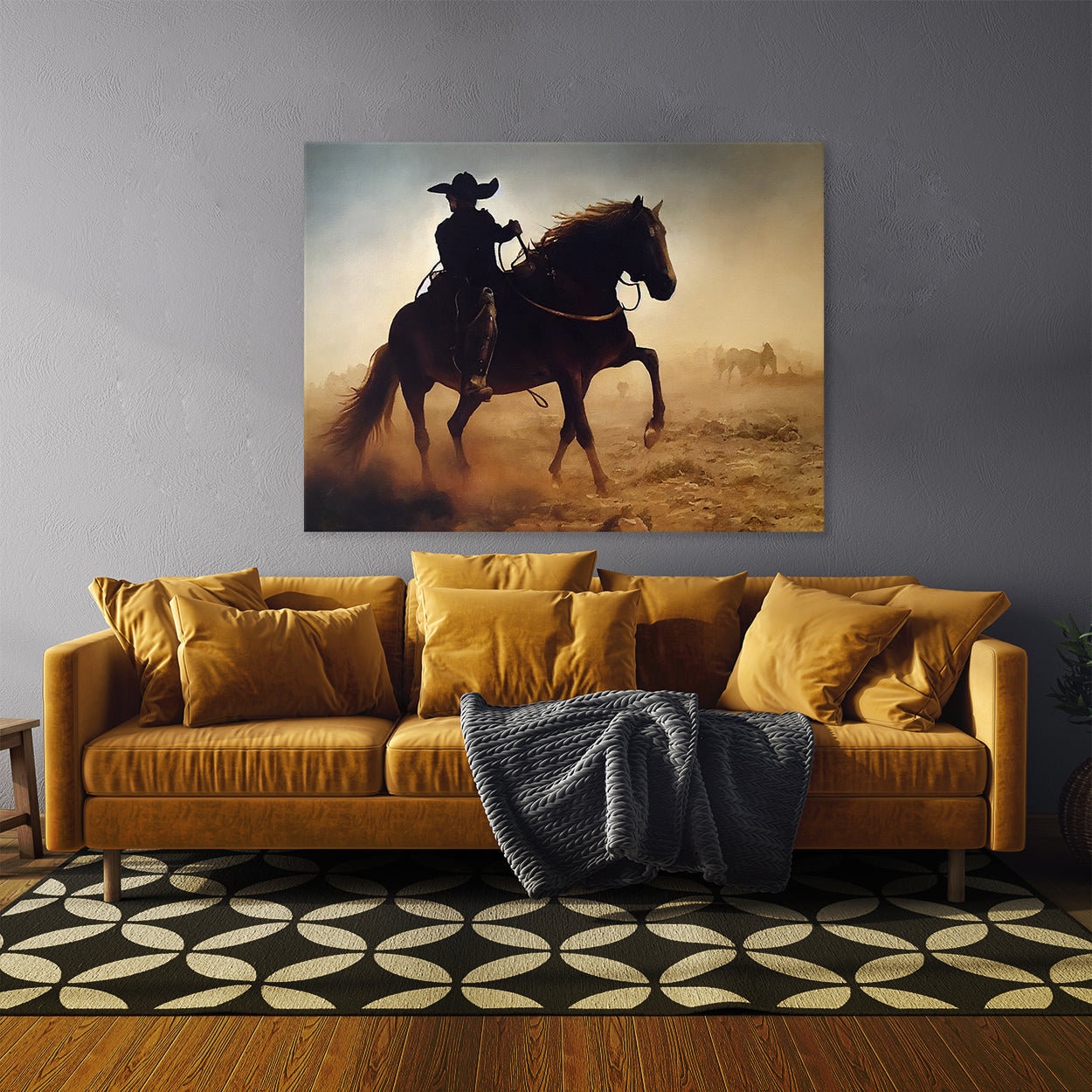 Western Cowboy 49 Canvas Wall Art Decor - Etsy