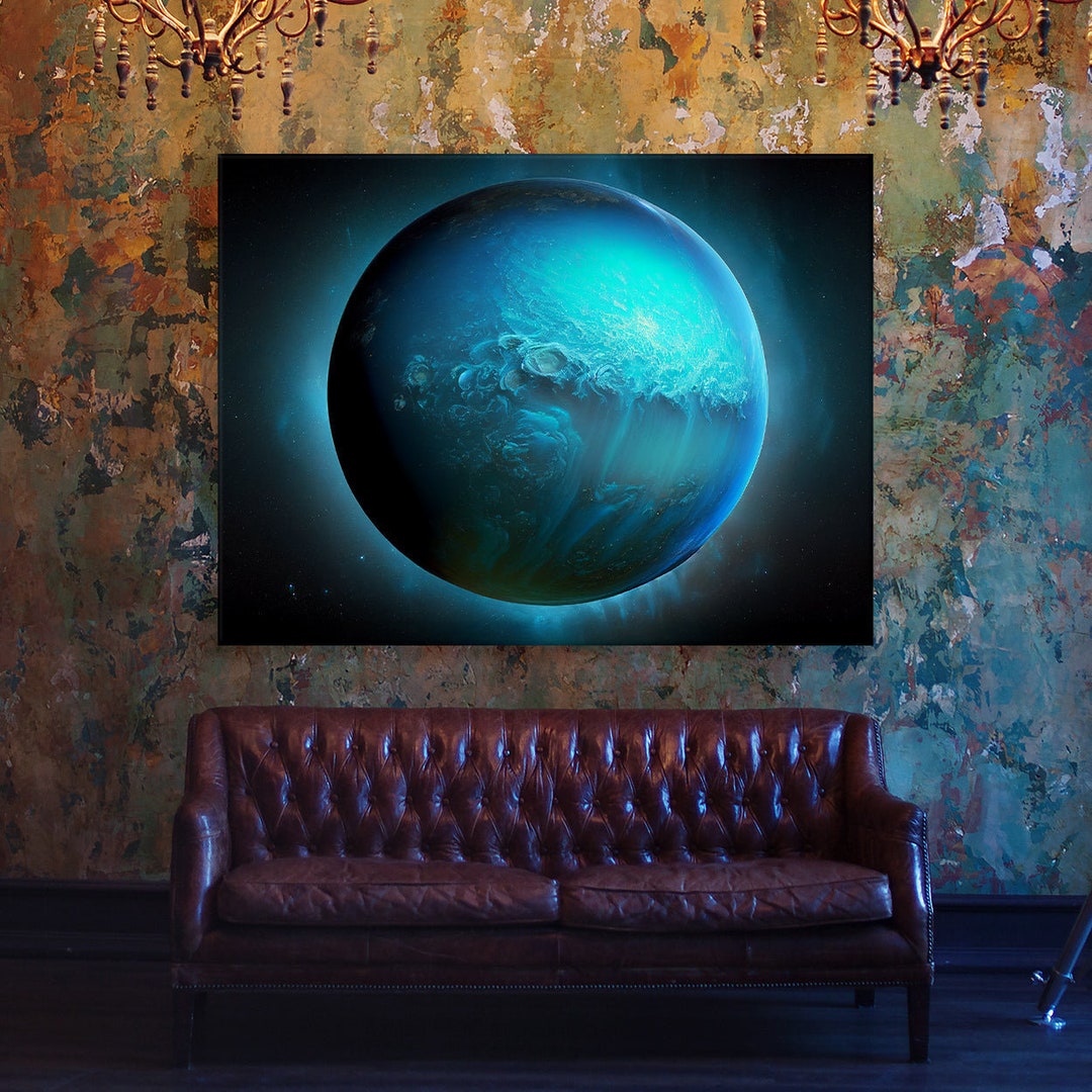 Uranus Planet 6 Canvas Wall Art Decor - Etsy