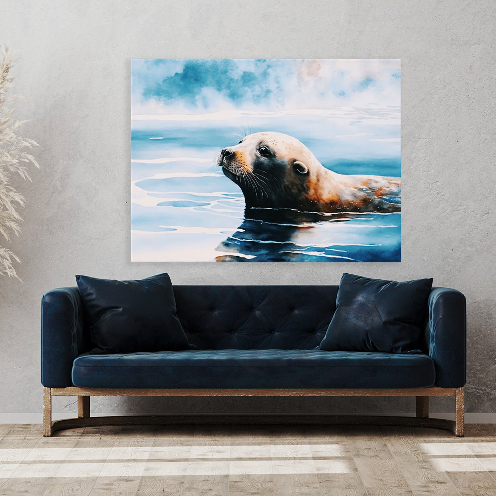 Seal Scene 16 Canvas | Wall Art Home Decoration Painting Poster Print ...