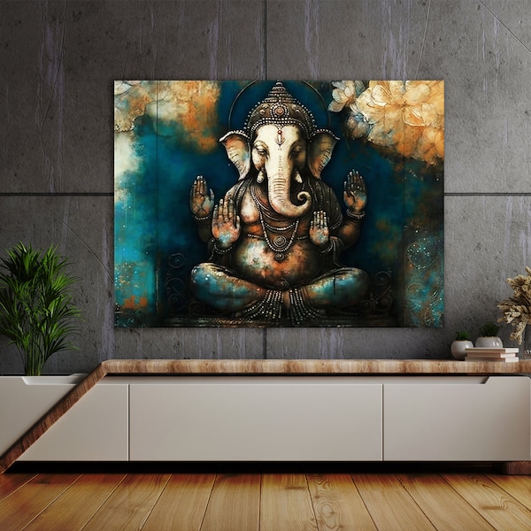 Ganesha Painting Canvas - Etsy