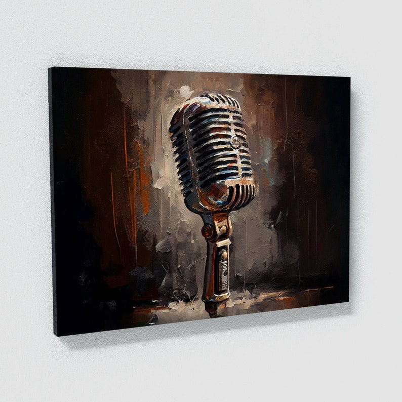 Microphone Shure 13 Canvas Wall Art Decor - Etsy