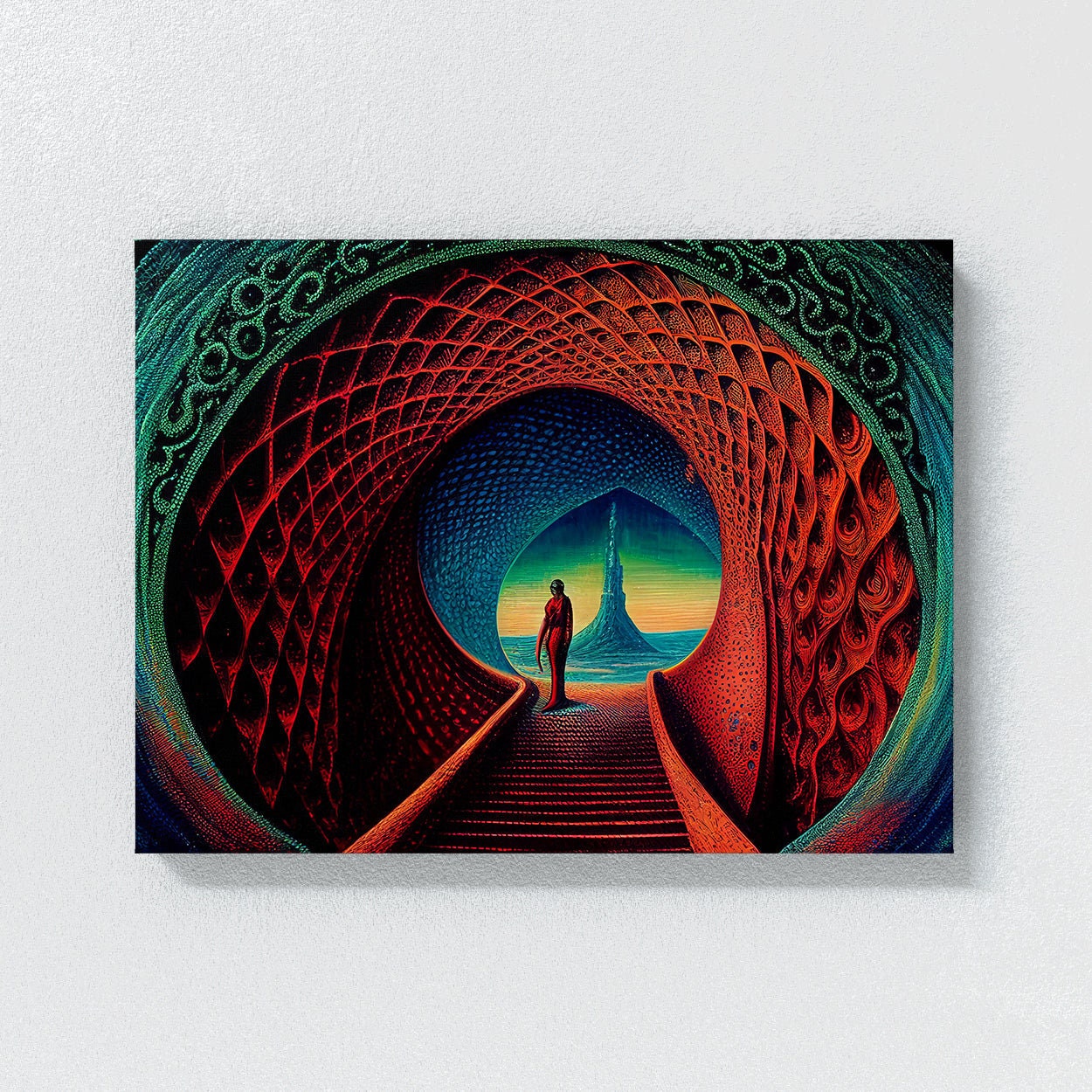 Dmt Trippy Entering Dmt Tunnel 65 Canvas Wall Art Decor - Etsy