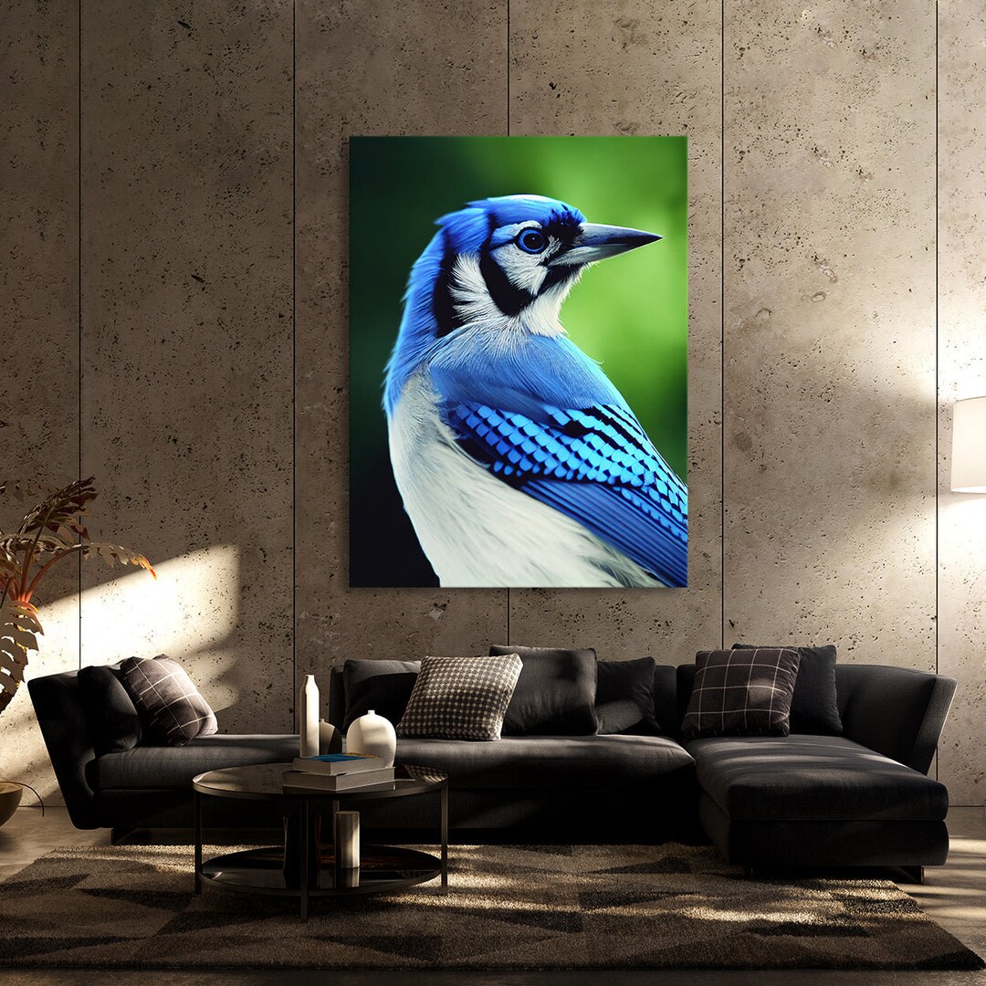 Blue Jay Bird 4 Canvas Wall Art Decor - Etsy