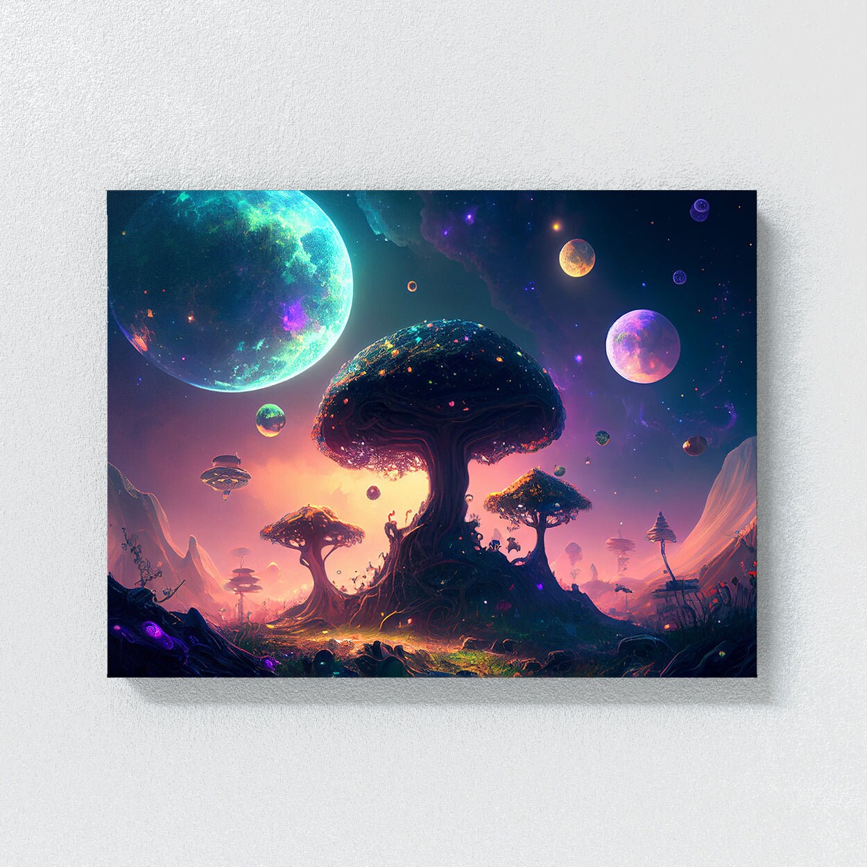 Trippy Psychedelic Planets 102 Canvas Wall Art Decor - Etsy