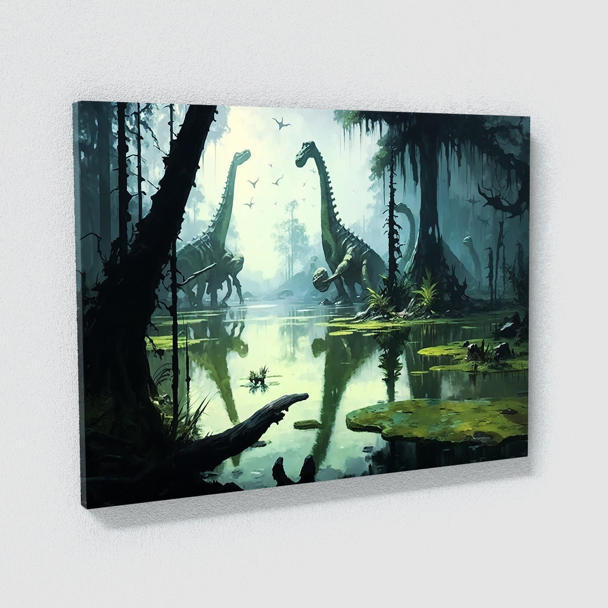 Dinosaur Dinosaurs Reflections 6 Canvas Wall Art Home - Etsy Canada