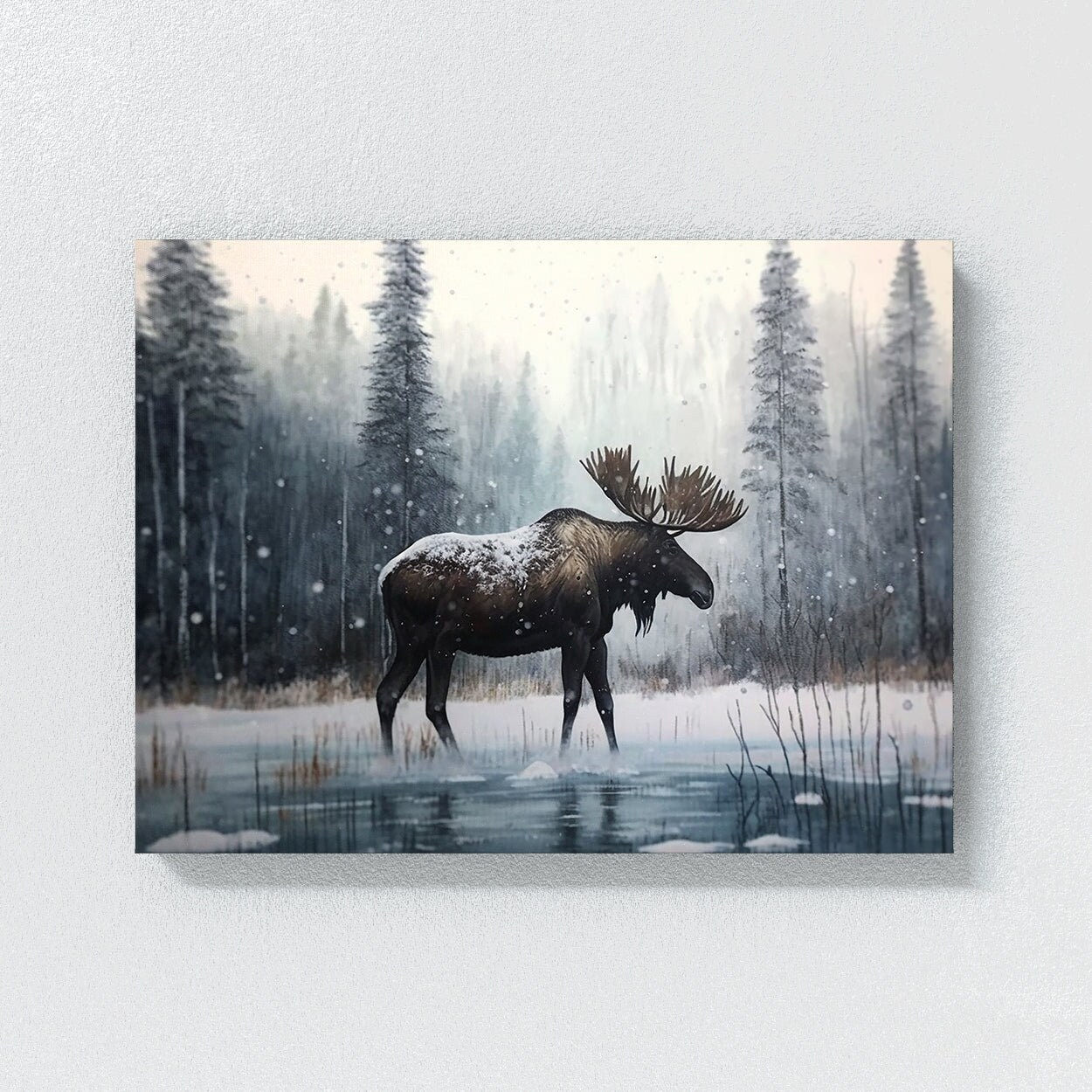 Moose 18 Canvas Wall Art Decor - Etsy Canada